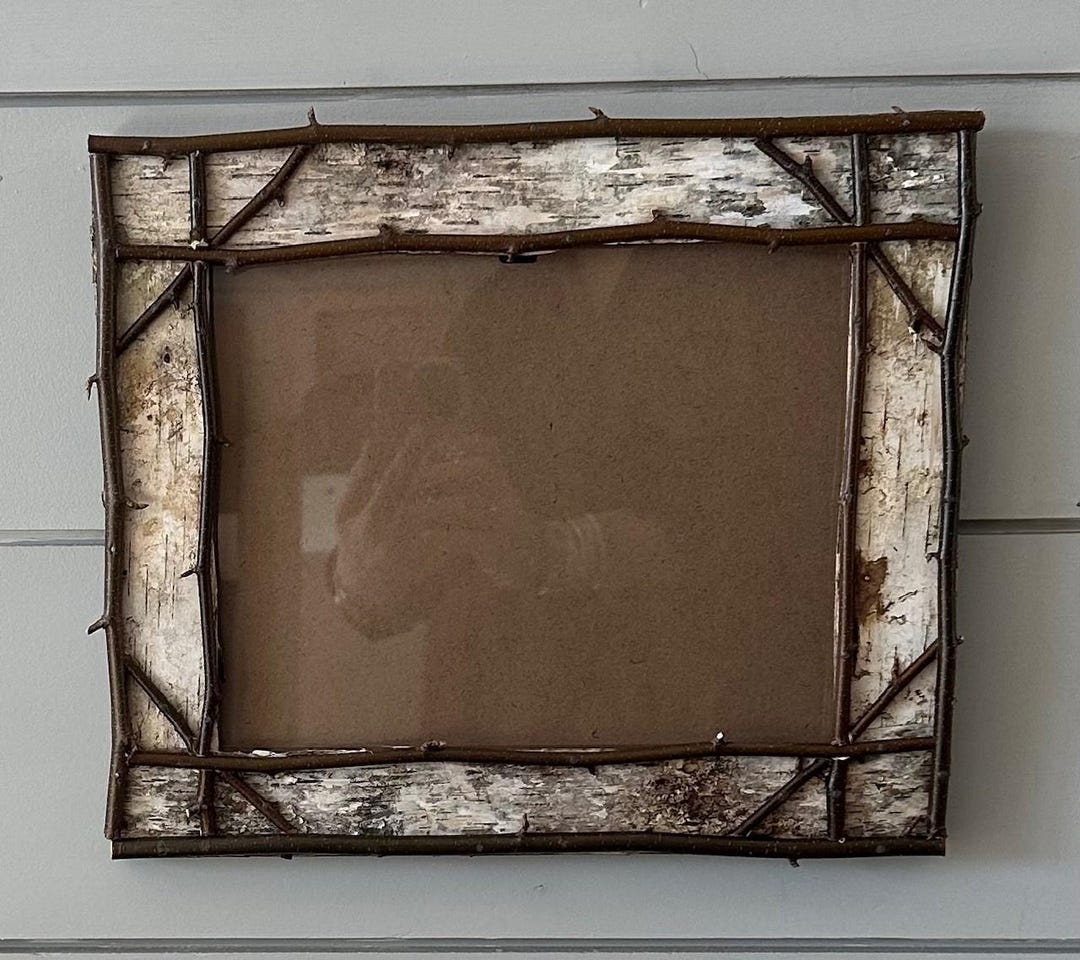 Adirondack Birch and Wood Picture Frame - Frame #267 - Etsy