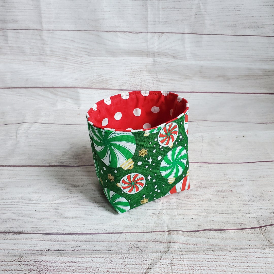 MINI Christmas Basket Bag Bin, Party Favor, Hostess Gift, Housewarming ...
