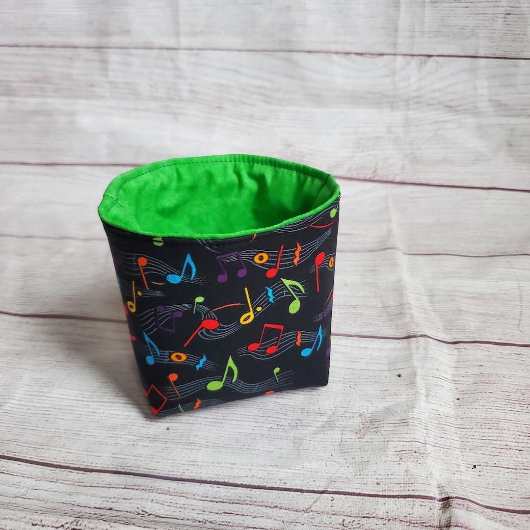 MINI Musical Note Basket Bag Bin, Party Favor, Hostess Gift ...