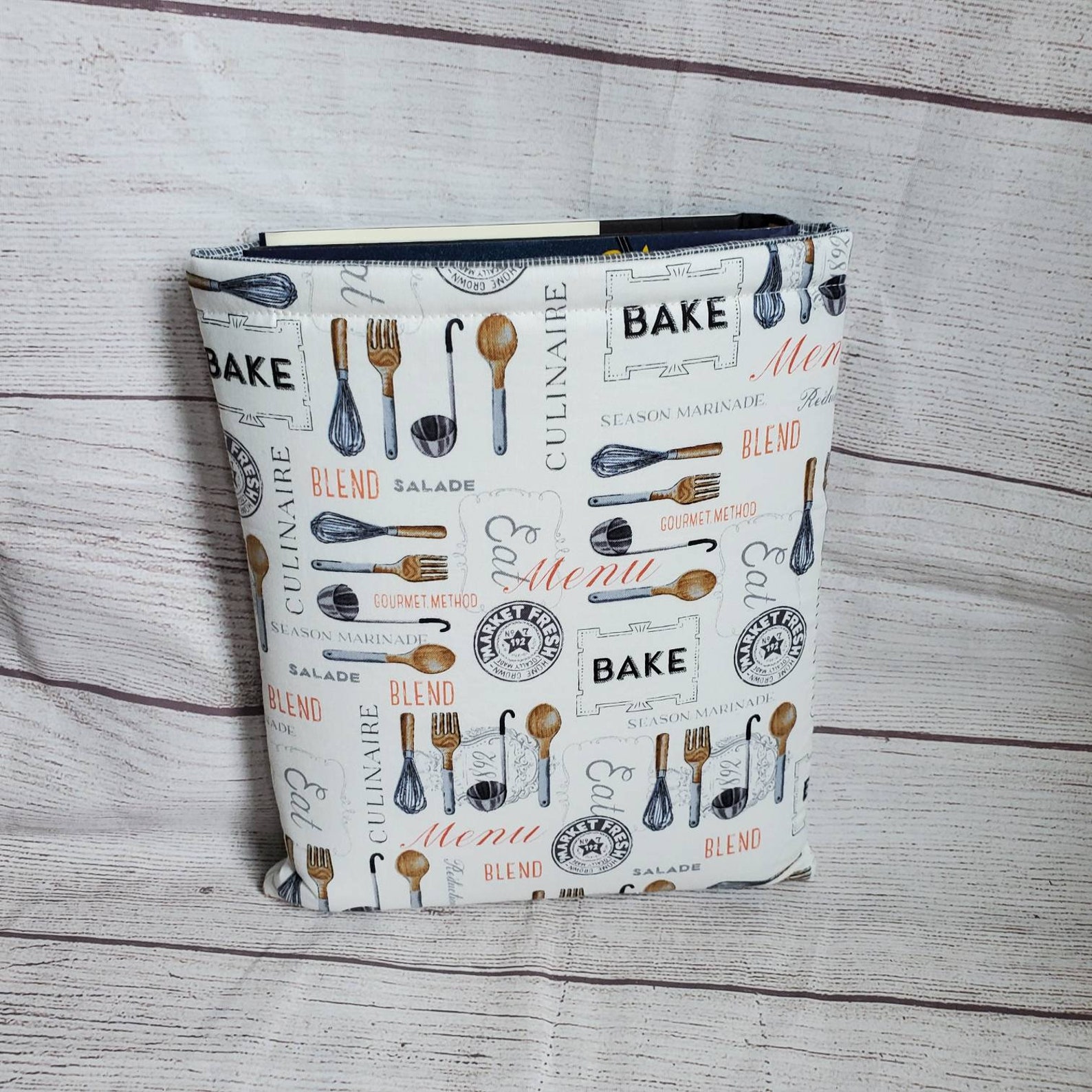 Padded Book Sleeve, Padded Tablet Sleeve, Book Cover, Culinary School ...