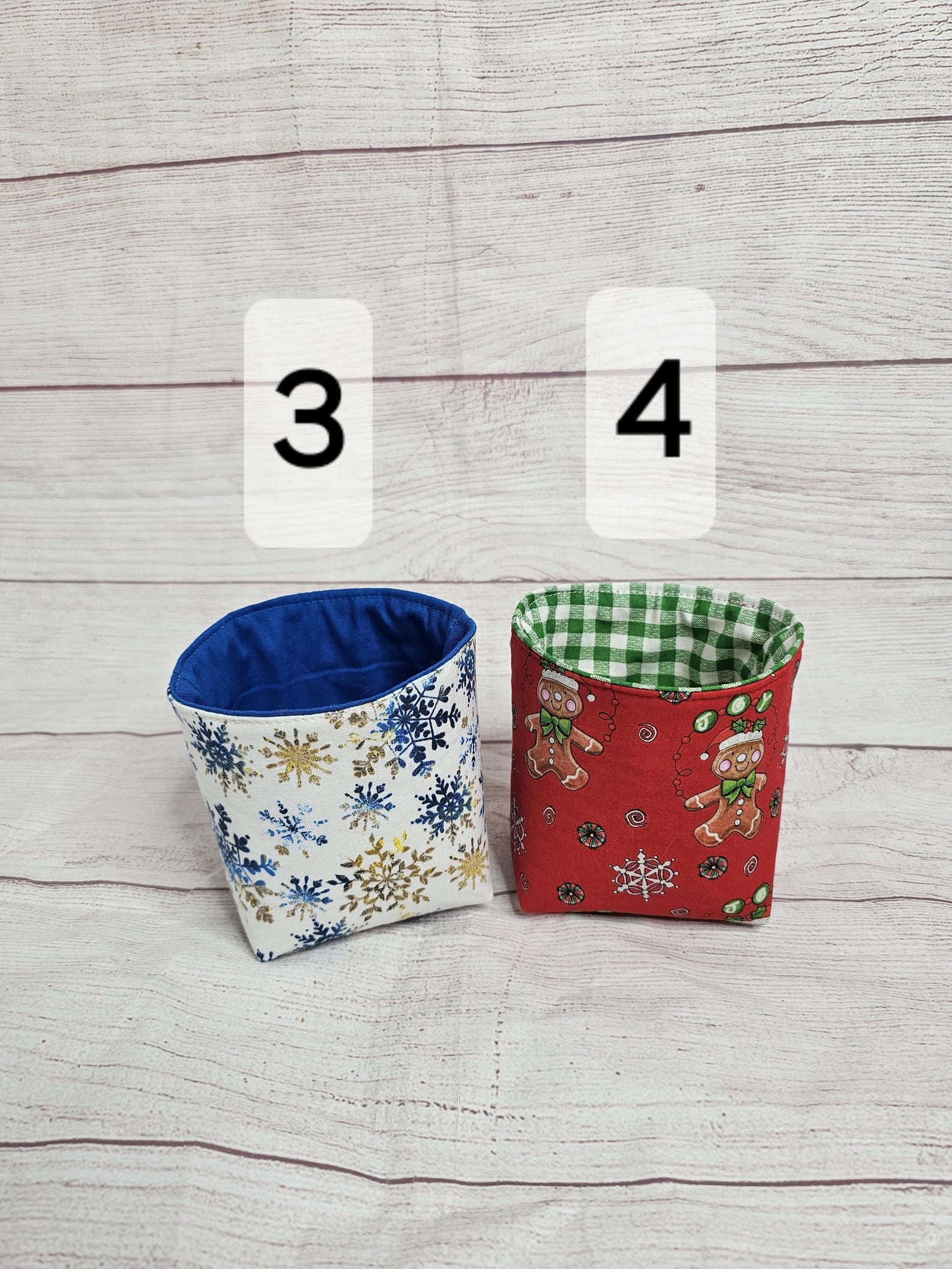 MINI Christmas Basket Bag Bin, Party Favor, Hostess Gift, Santa Claus ...