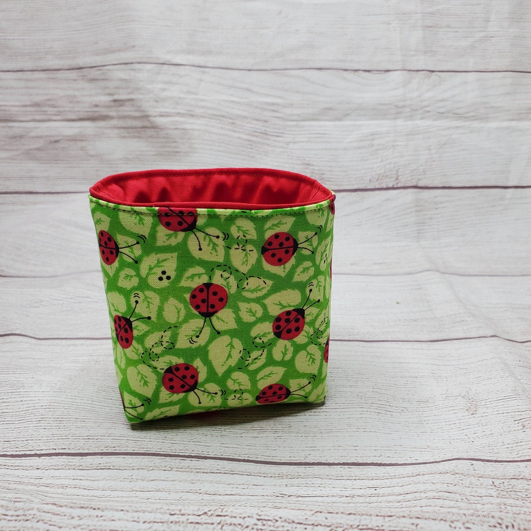 MINI Ladybug Basket Bag Bin, Party Favor, Hostess Gift, Housewarming ...
