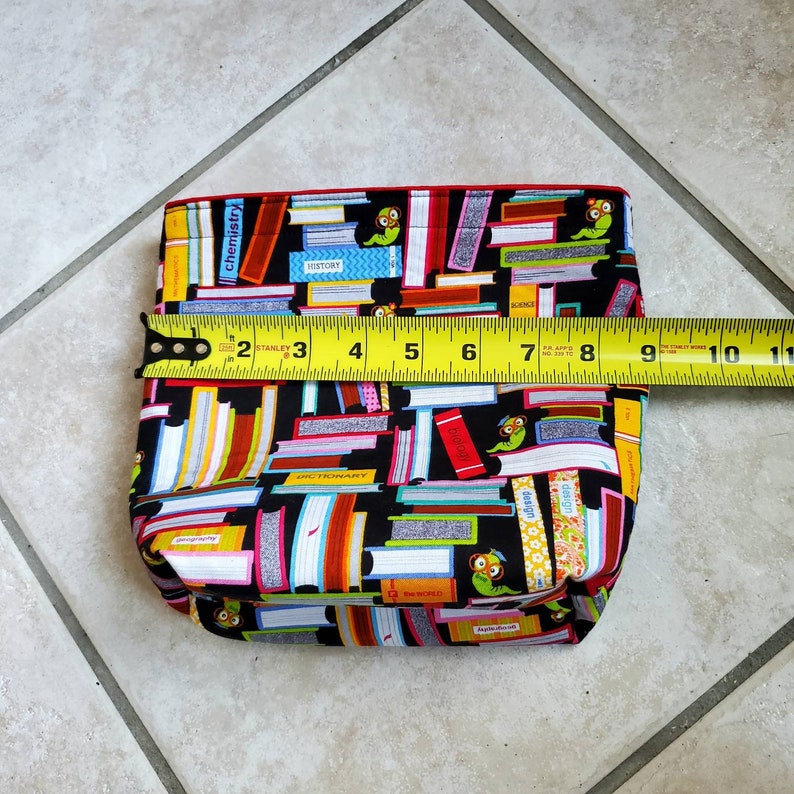 Bookworm Fabric Bag Basket Bin Bookstore Gift for Book - Etsy