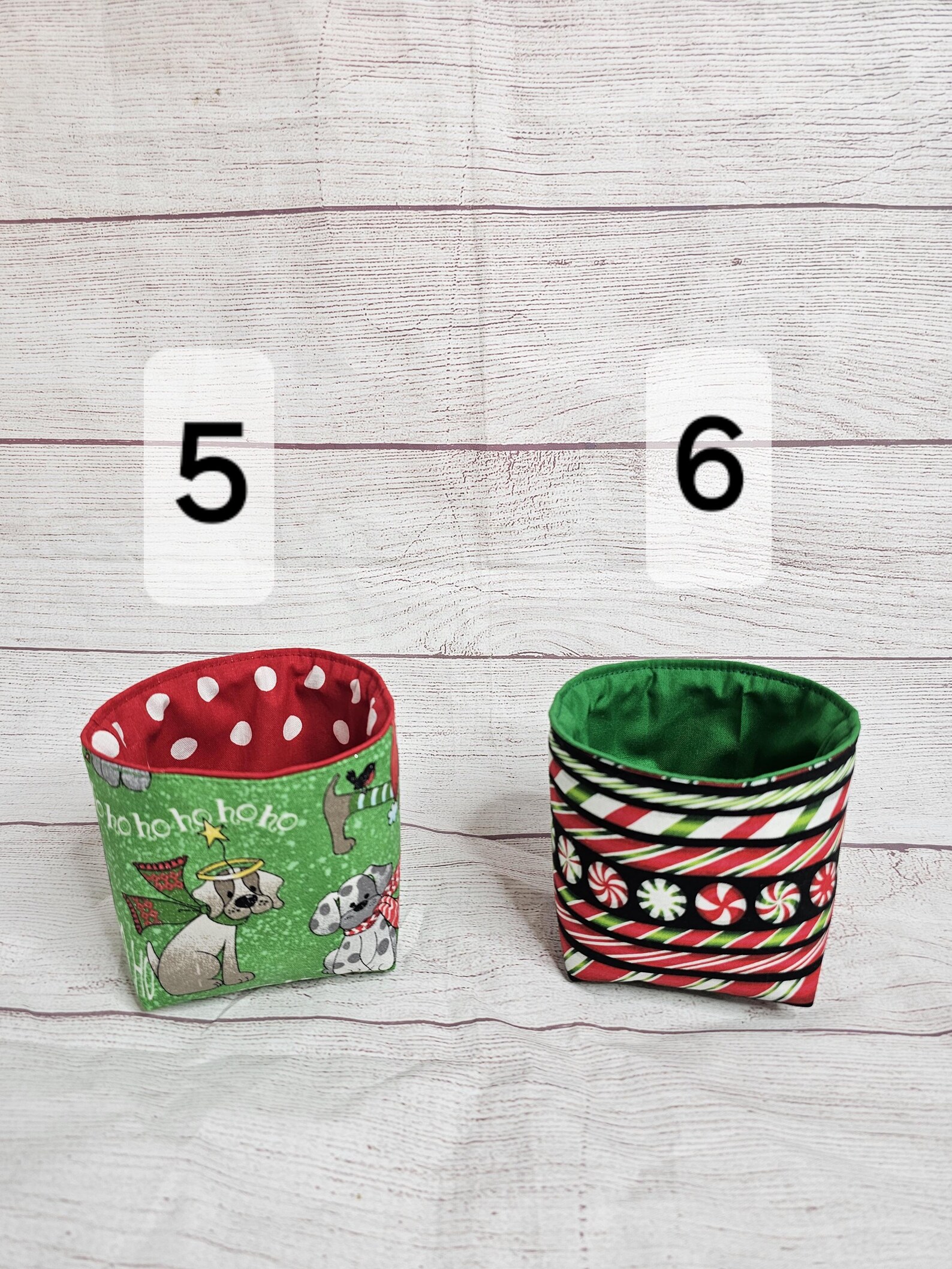 MINI Christmas Basket Bag Bin, Party Favor, Hostess Gift, Santa Claus ...