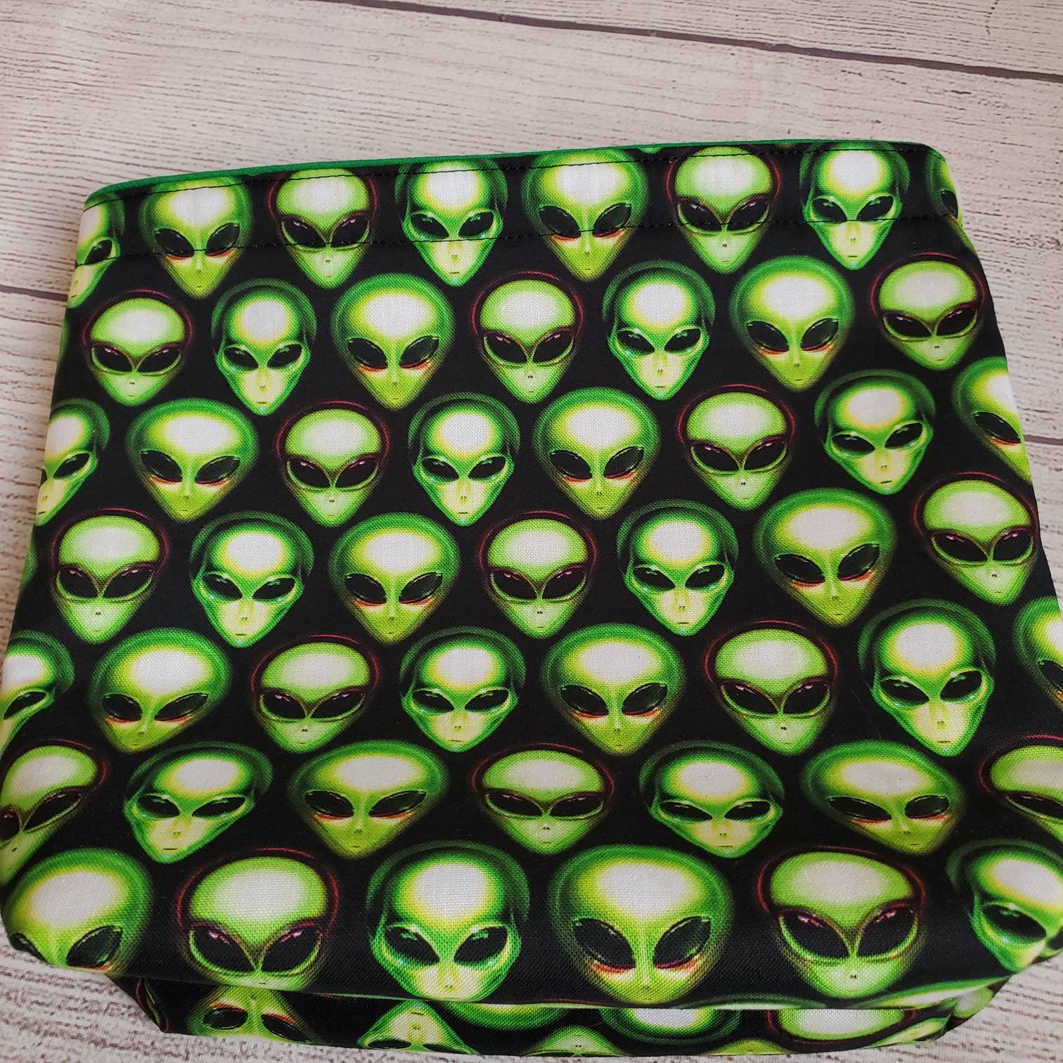 Alien Themed Fabric Basket Bin Bag Extraterrestrial Party - Etsy