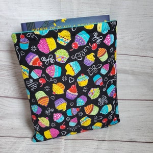 Cupcake Themed Padded Book Sleeve, Padded Tablet Sleeve, Book Cover ...