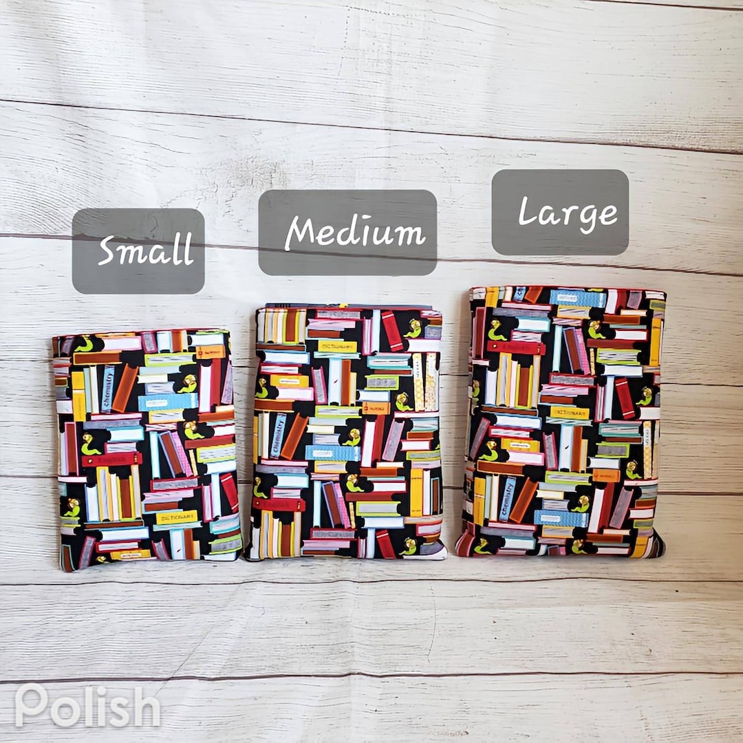 Bookworm Book Sleeve, Book Cover, Book Lover Gift, Book Protector ...