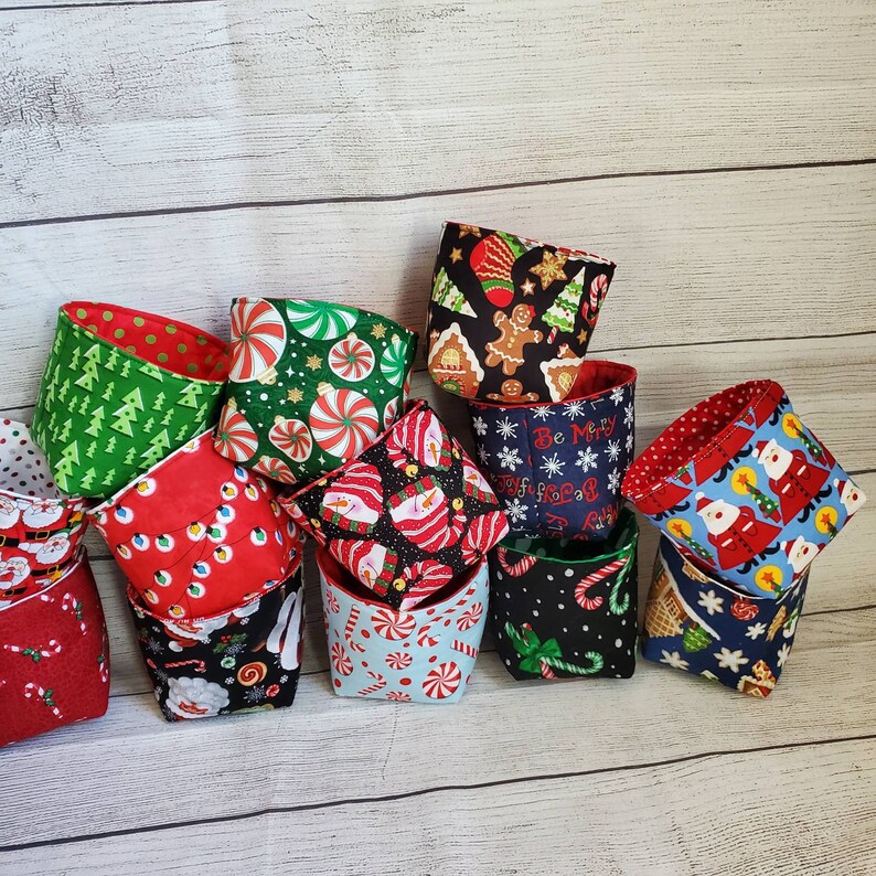 MINI Christmas Basket Bag Bin Variety Pack (5), Party Favor, Hostess ...