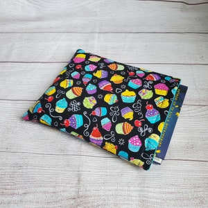 Cupcake Themed Padded Book Sleeve, Padded Tablet Sleeve, Book Cover ...
