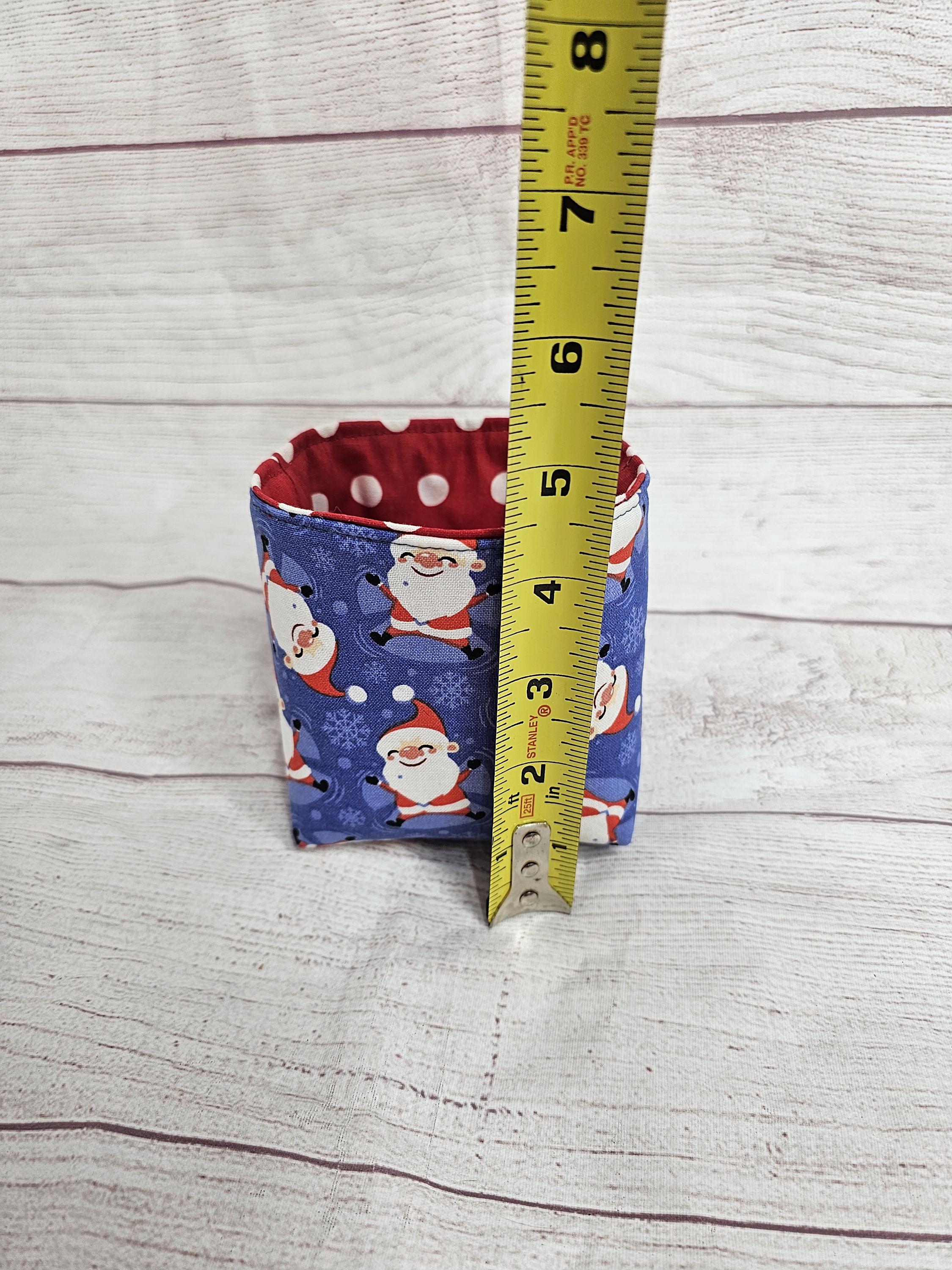 MINI Christmas Basket Bag Bin, Party Favor, Hostess Gift, Santa Claus ...