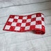 Valentine's Day Quilted Table Topper Runner, Red White Hearts Love ...