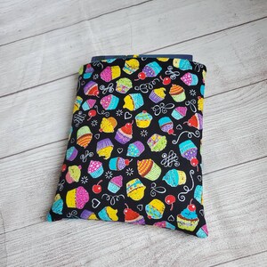 Cupcake Themed Padded Book Sleeve, Padded Tablet Sleeve, Book Cover ...