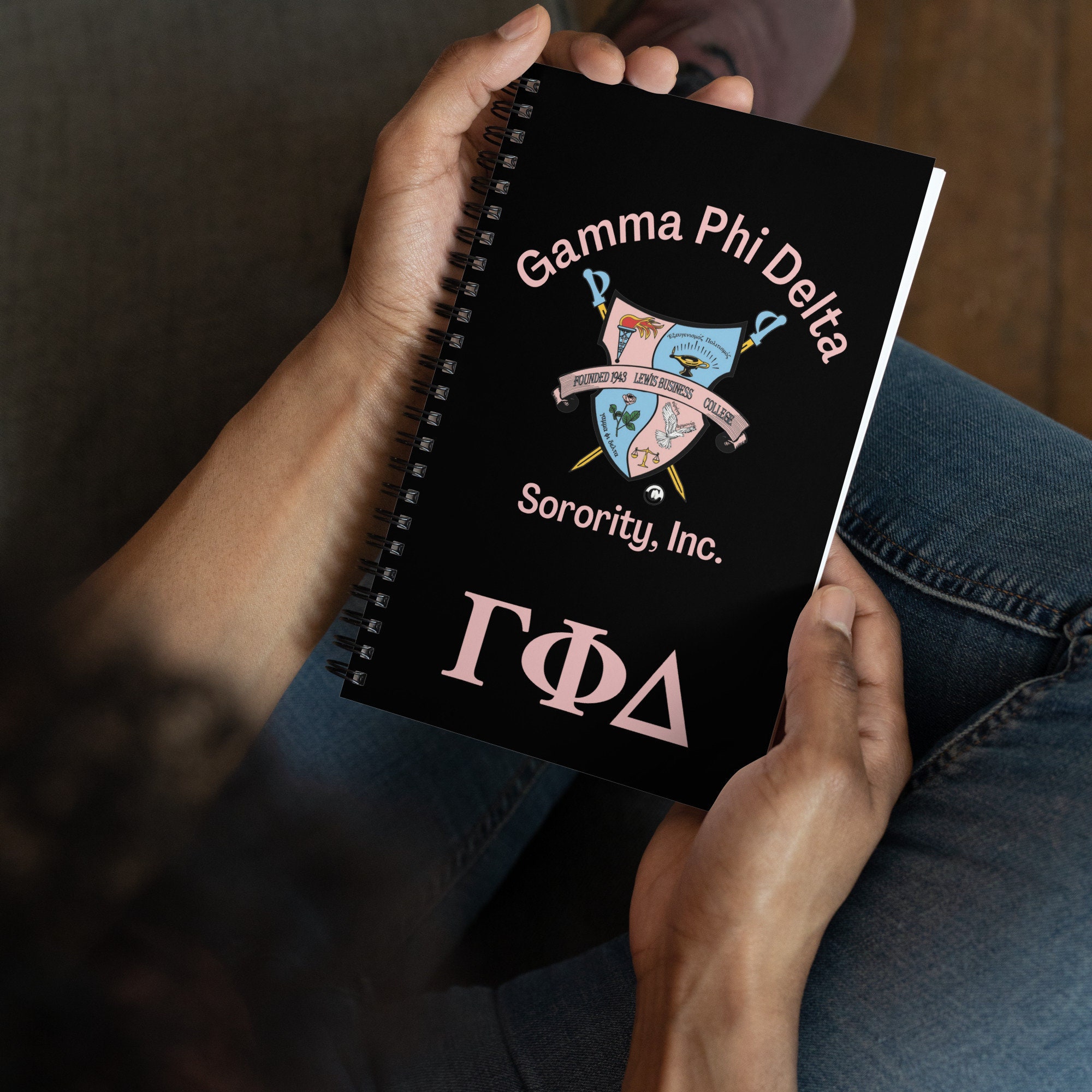 Gamma Phi Delta Sorority Spiral Notebook, Gamma Phi Delta Sorority Inc ...