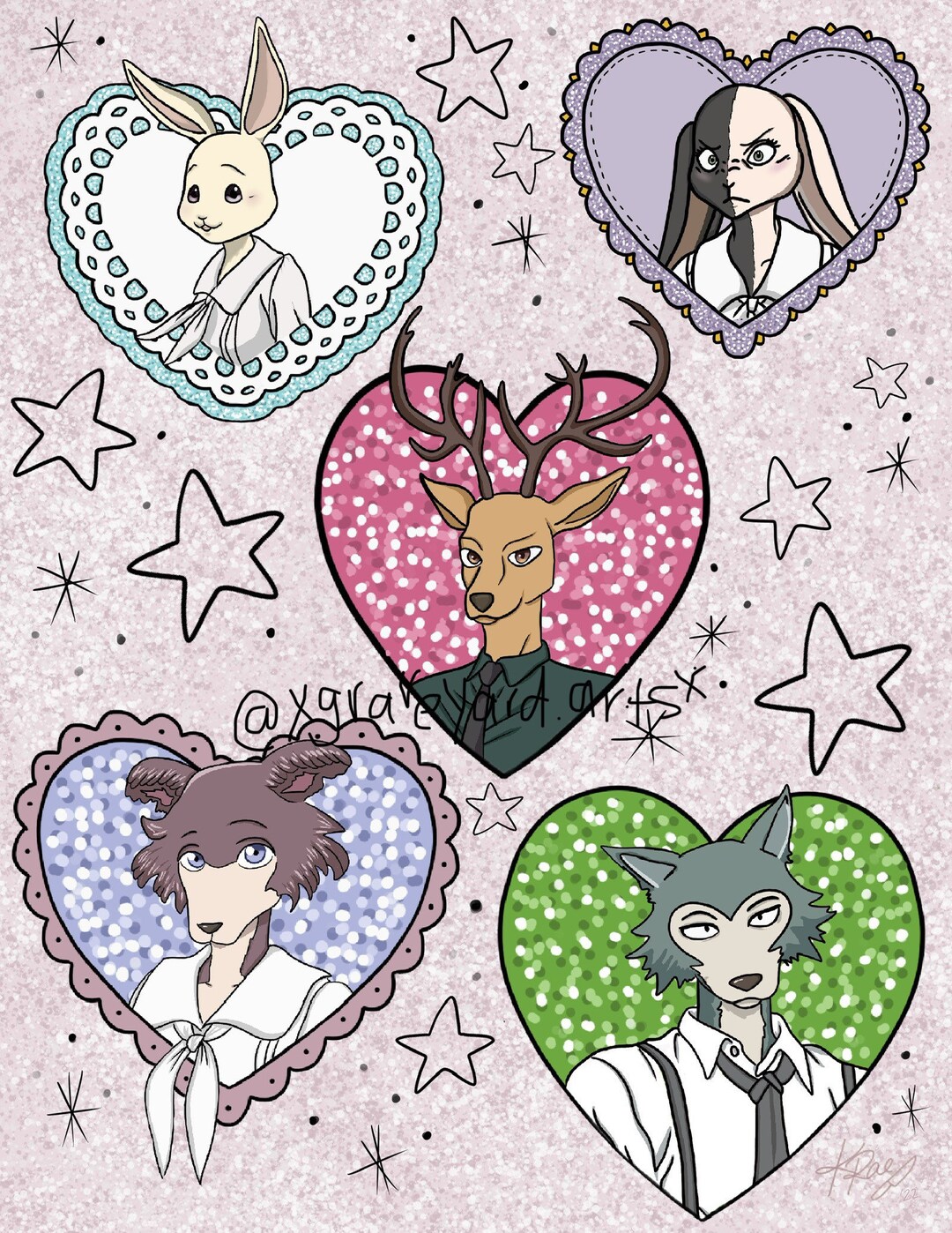 Beastars Flash Sheet Print - Etsy