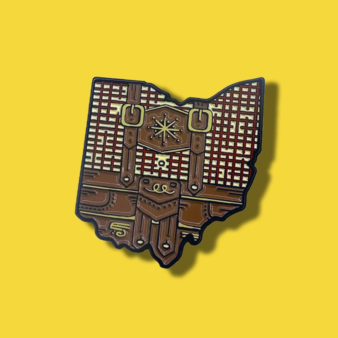 Ohio Lederhosen Enamel Pin - Etsy