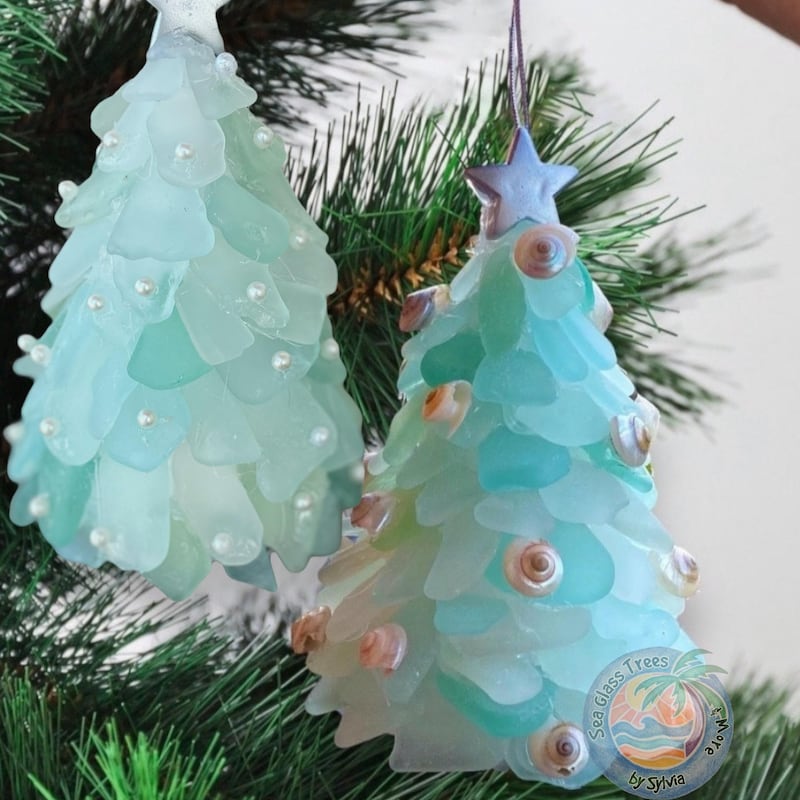 Aqua Ornaments - Etsy