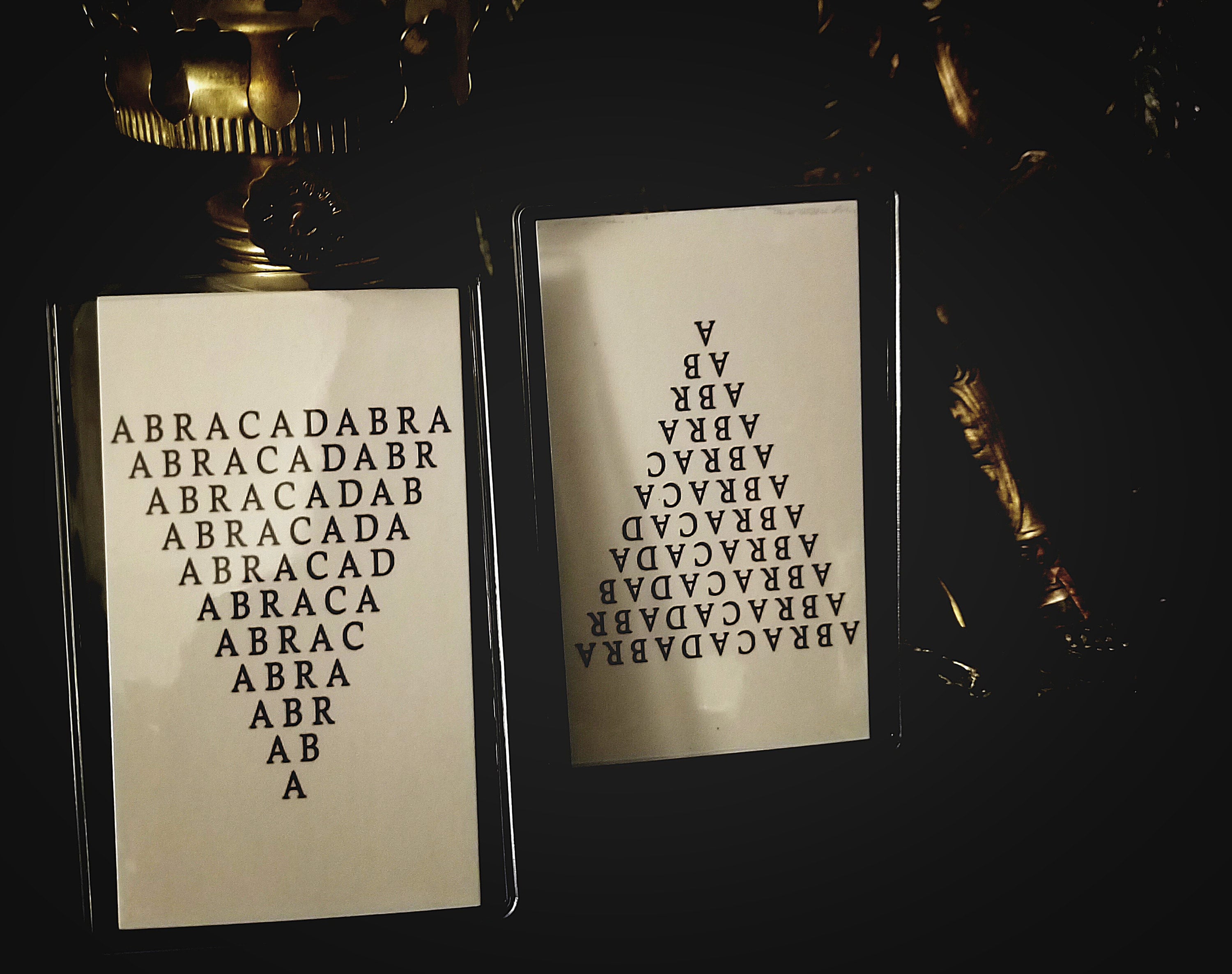 Abracadabra Prayer Card, Creation, Prayers, Magic Symbolism, Wishing ...