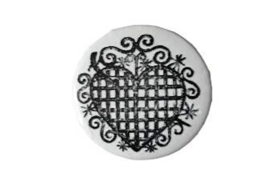 Erzuli Danto Veve Button Pin | Petro Loas, Ezili Dantor, Haitian Voodoo ...