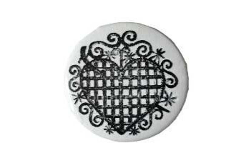 Erzuli Danto Veve Button Pin, Petro Loas, Ezili Dantor, Haitian Voodoo ...