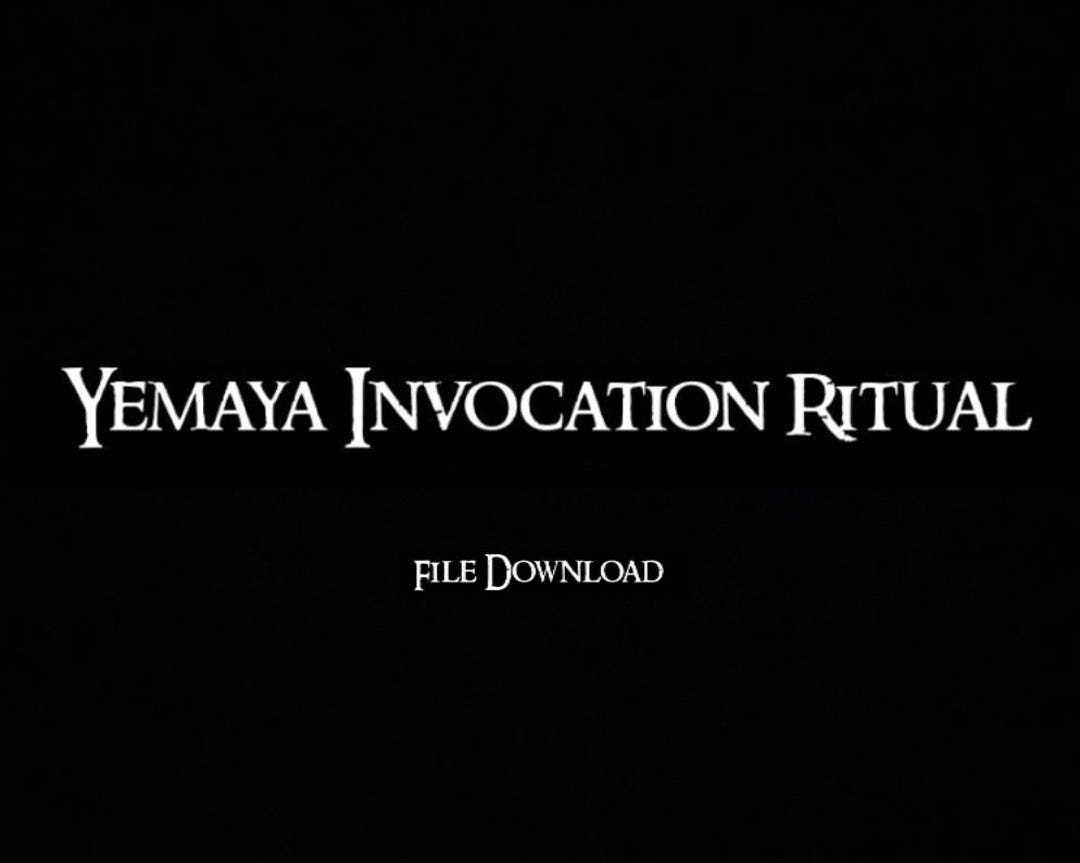 Yemaya Invocation Ritual, Download, Self Love, Fertility, Peace, Happiness, Santeria, Hoodoo ...