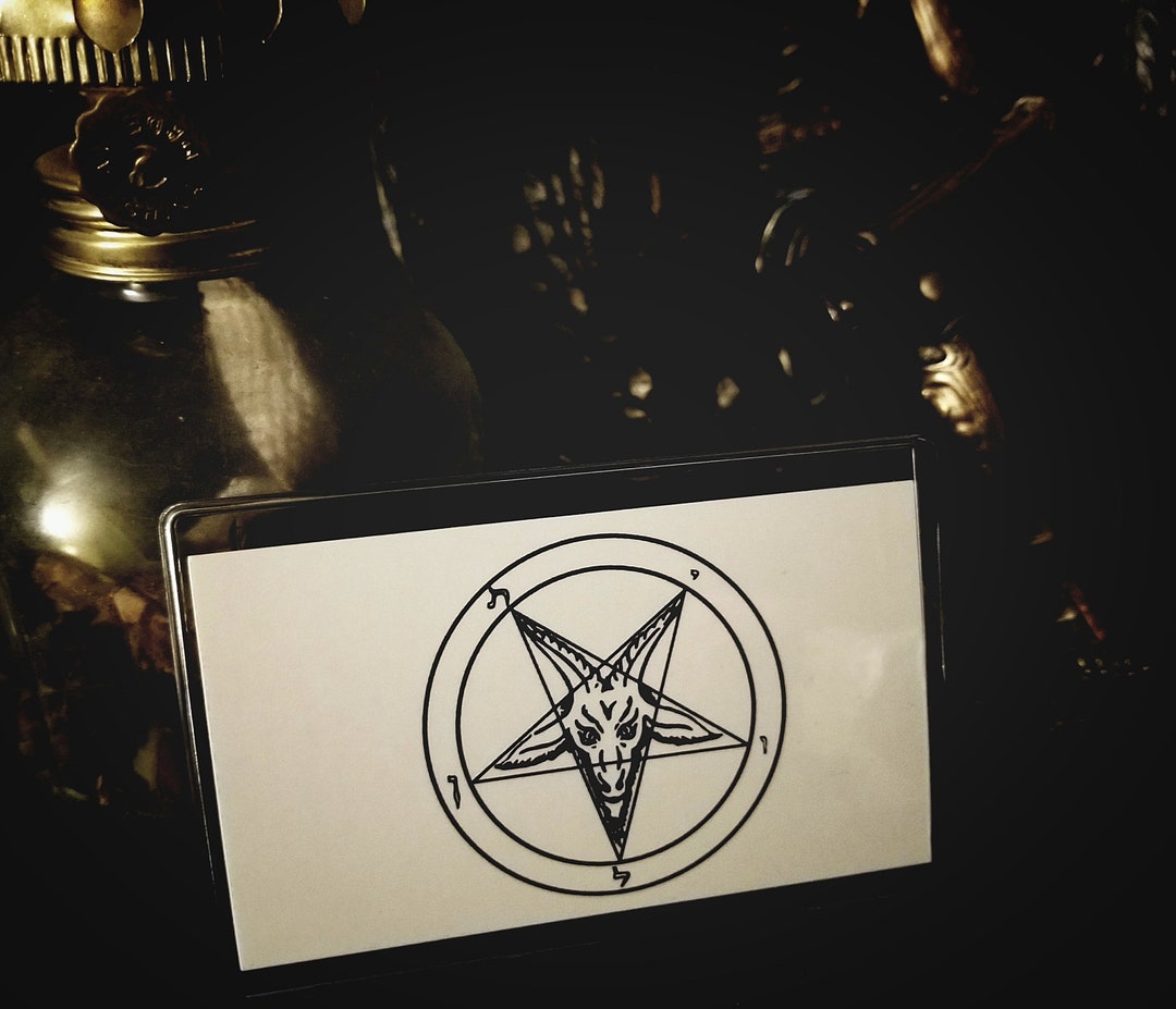 Baphomet Prayer Card | Empowerment, Satanism, Strength, Prayer Cards ...