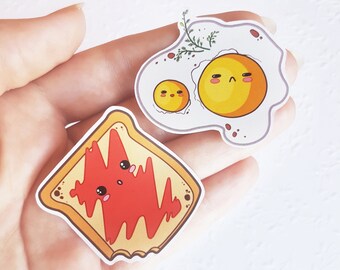 Cute food stickers | Etsy