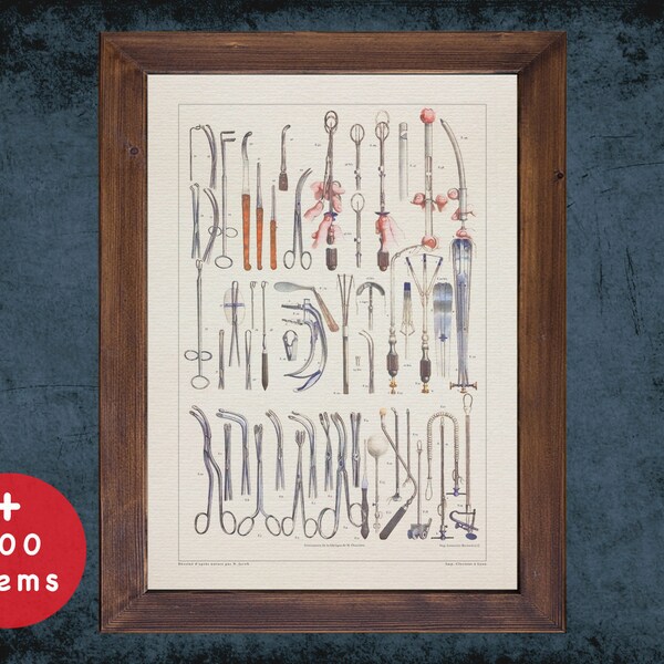 Surgical Instrument Poster - Etsy