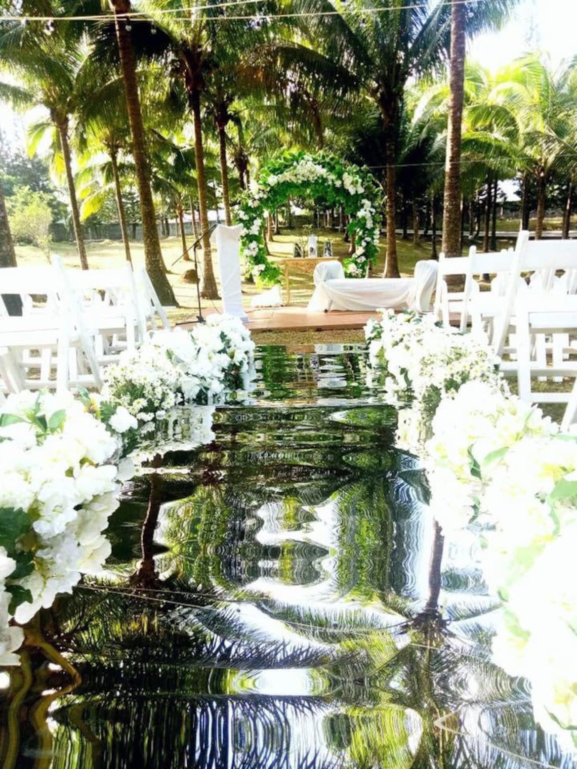 6.6ft Wide Personal Mirrored Reflection Aisle Runner Engagement ...