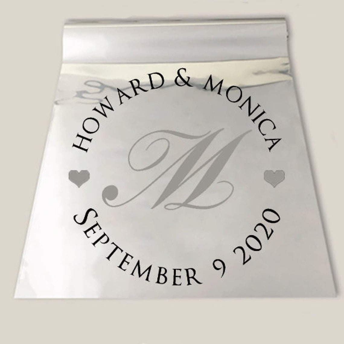 Wide Silver Personalised Mirrored Reflection Aisle Runner Engagement ...