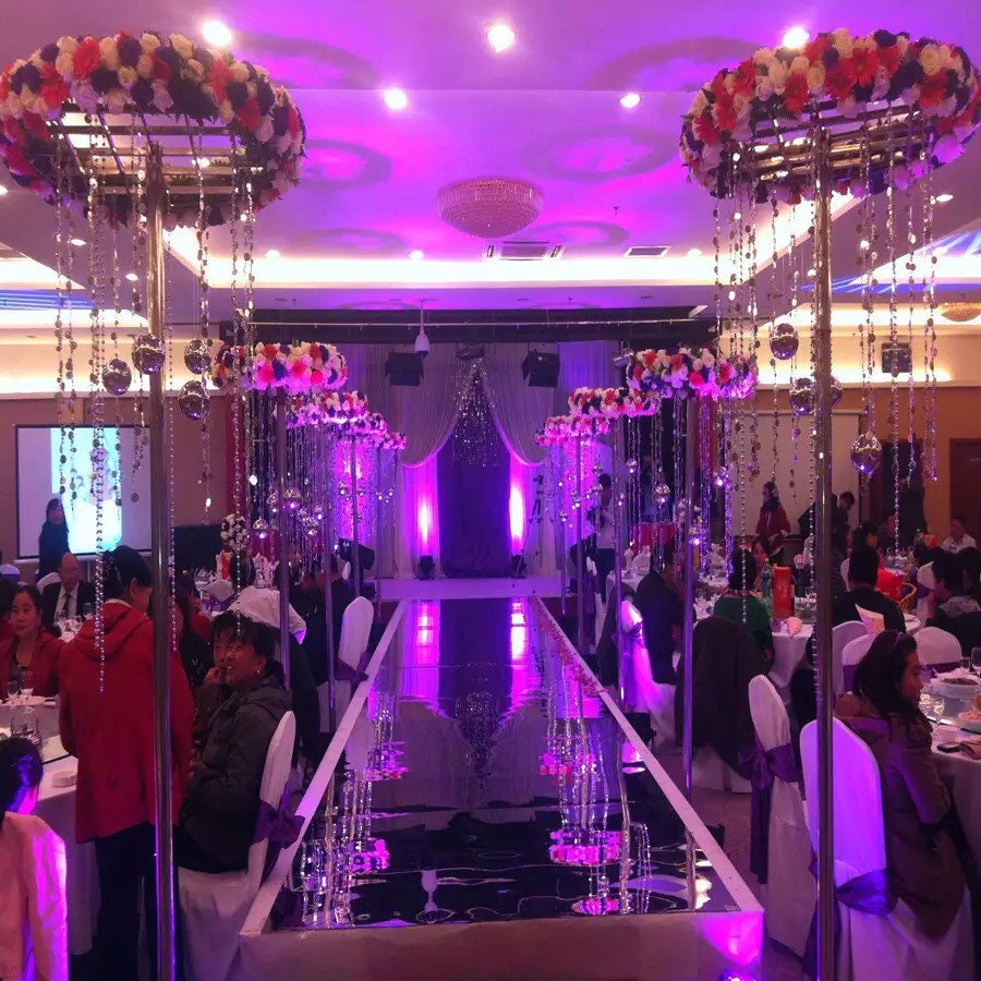 6.6ft Wide Personal Mirrored Reflection Aisle Runner Engagement ...