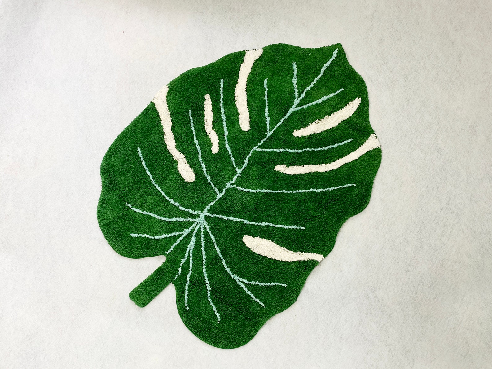 5ft Big Leaf Green Area Rugs for Kids Room Decoration Soft - Etsy Australia