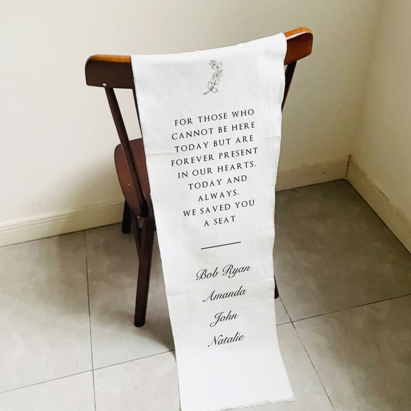 Memorial Chair Sign - Etsy