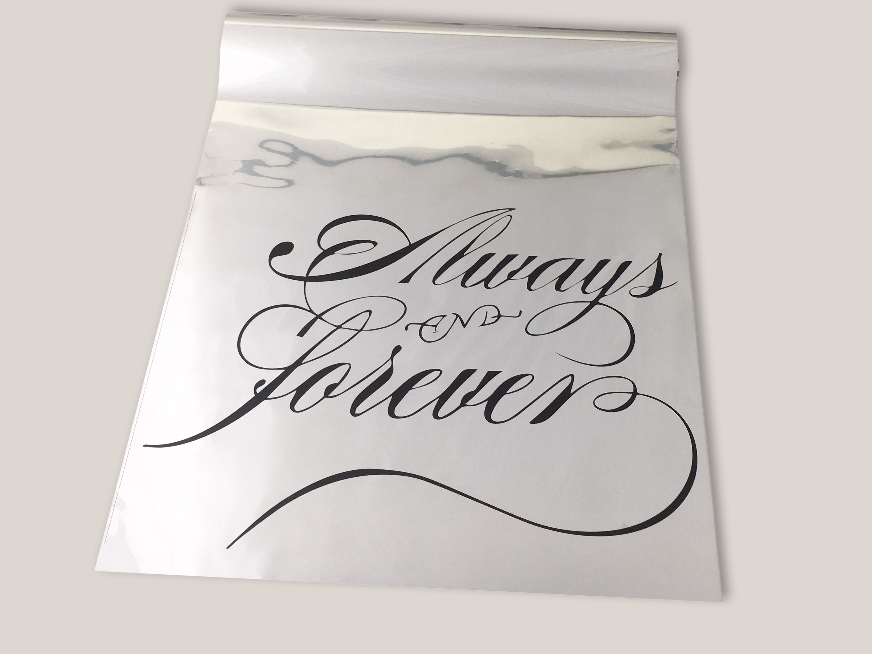 Always and Forever Mirrored Reflection Aisle Runner Engagement ...