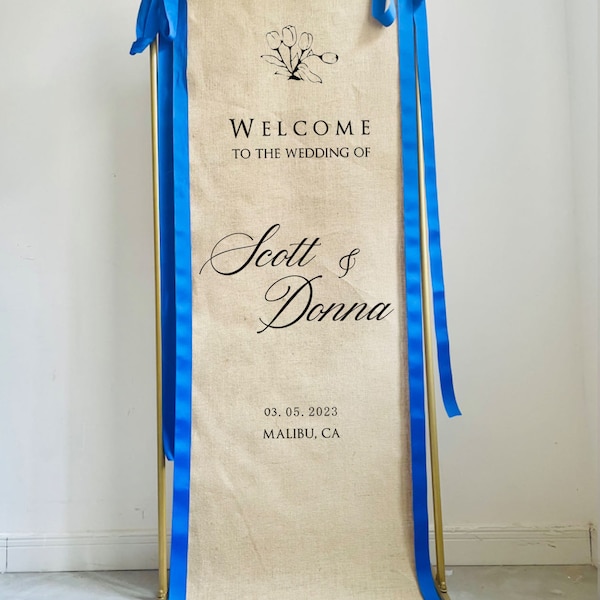 Burlap Welcome Sign - Etsy