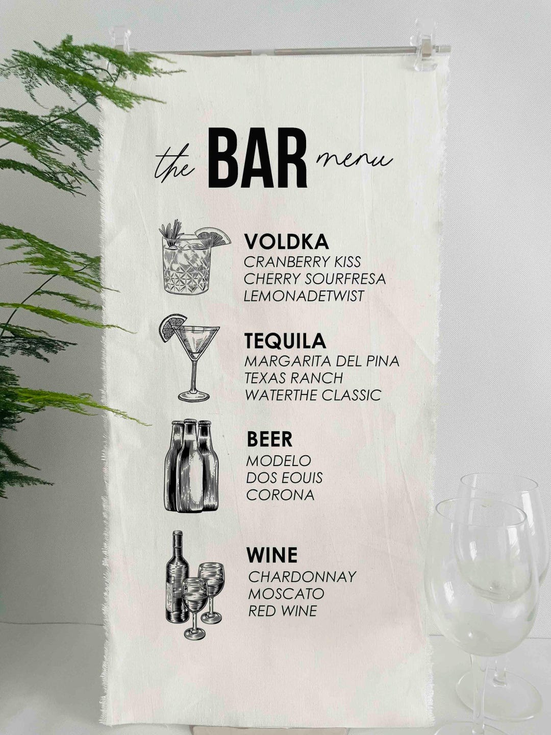 Wedding Bar Menu Sign, Signature Bar Sign, Custom Wedding Bar Sign ...