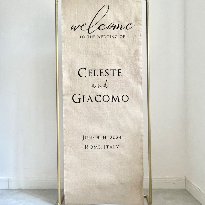 Burlap Welcome Sign - Etsy