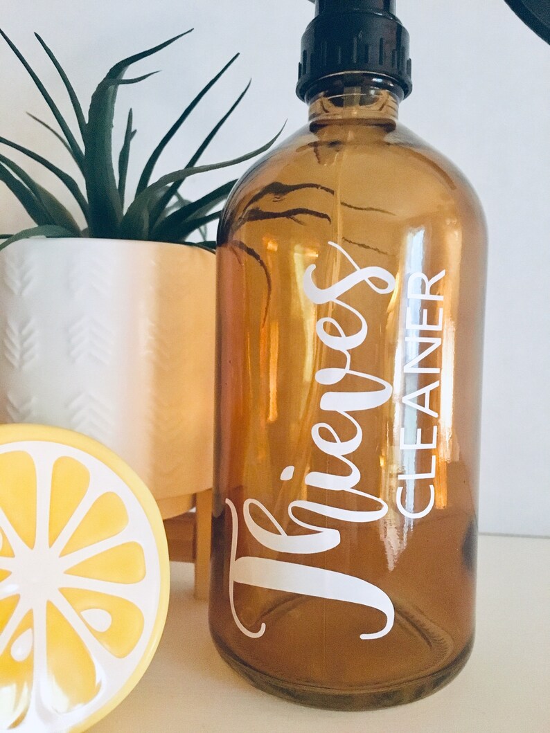 Thieves Cleaner Label 8-16oz Spray Bottle Decal, Household Cleaner - Etsy