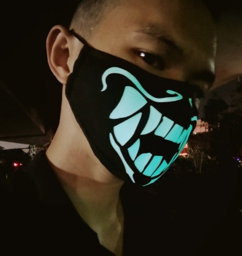 Akali K/DA League of Legends POP STARS Mouth Mask Glow in - Etsy