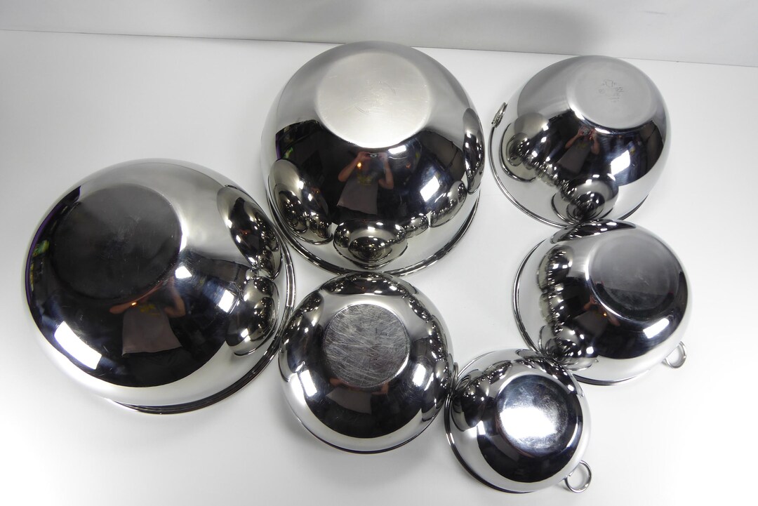 Revere Ware Mixing Pots Set of 6 Shiny Vintage Cookware Kitchen Chef - Etsy