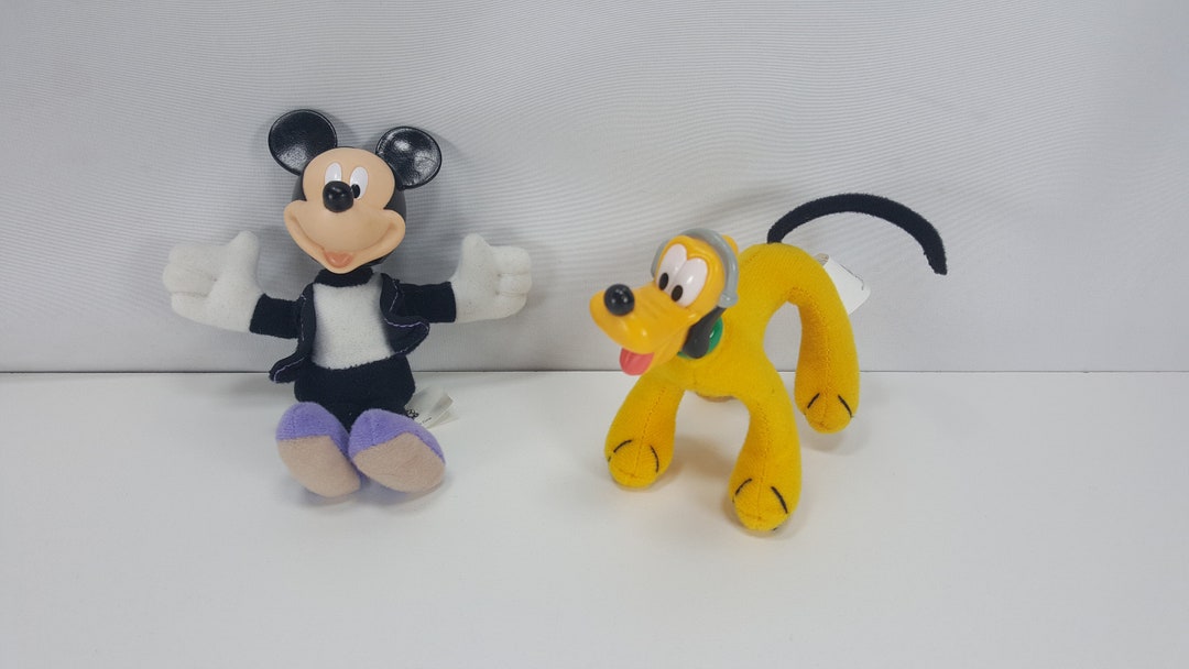 Mickey Mouse and Pluto Minature Plush Mini Small Marketing Store - Etsy