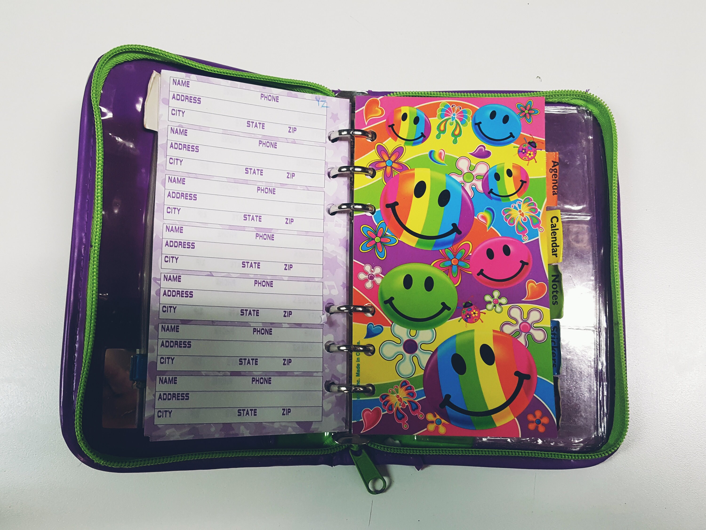 Lisa Frank Monthly Planner Vintage Rainbow Smiley Face - Etsy