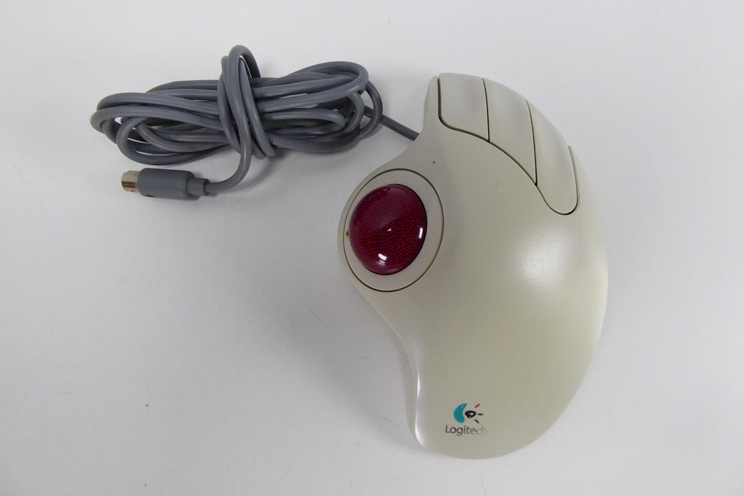 Logitech Trackball Trackman Marble Mouse T-CH11 Untested Vintage ...