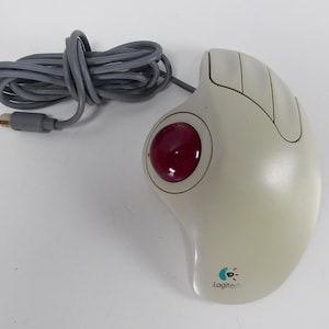 Logitech Trackball Trackman Marble Mouse T-CH11 Untested Vintage ...