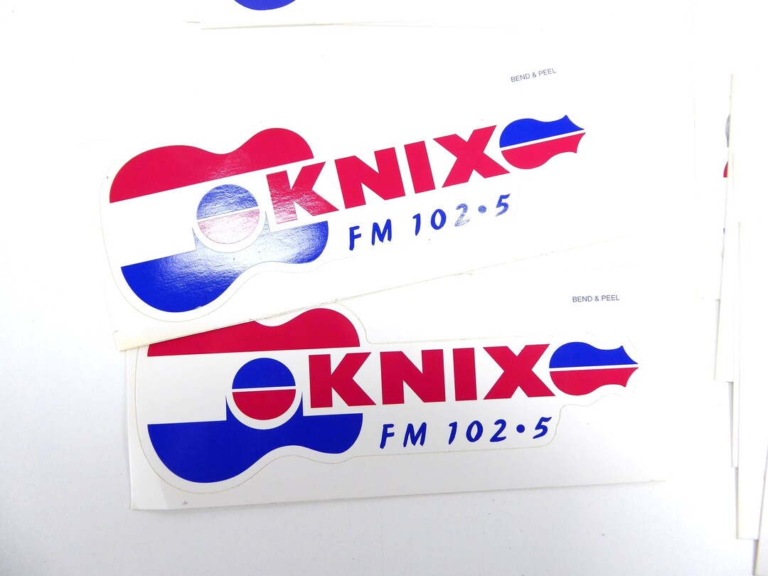 KNIX Lot of Bumper Stickers Arizona Country Music Radio Station 80's - Etsy
