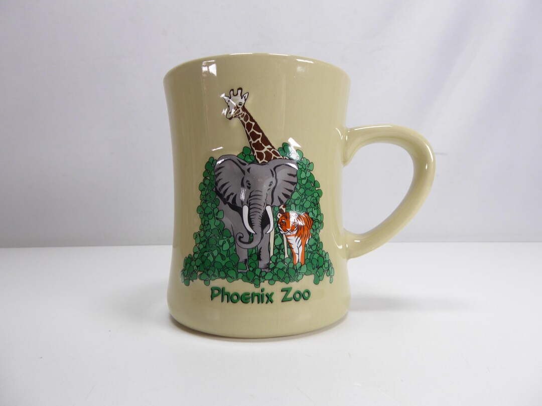 Vintage Phoenix Zoo Mug Large Ceramic Arizona Funny Animals - Etsy