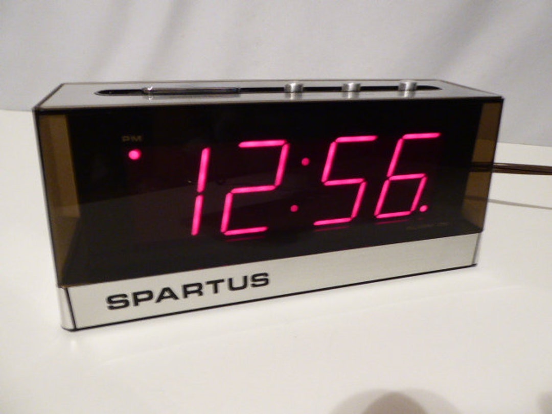 Spartus Electronic Digital Alarm Clock Large Display Retro - Etsy