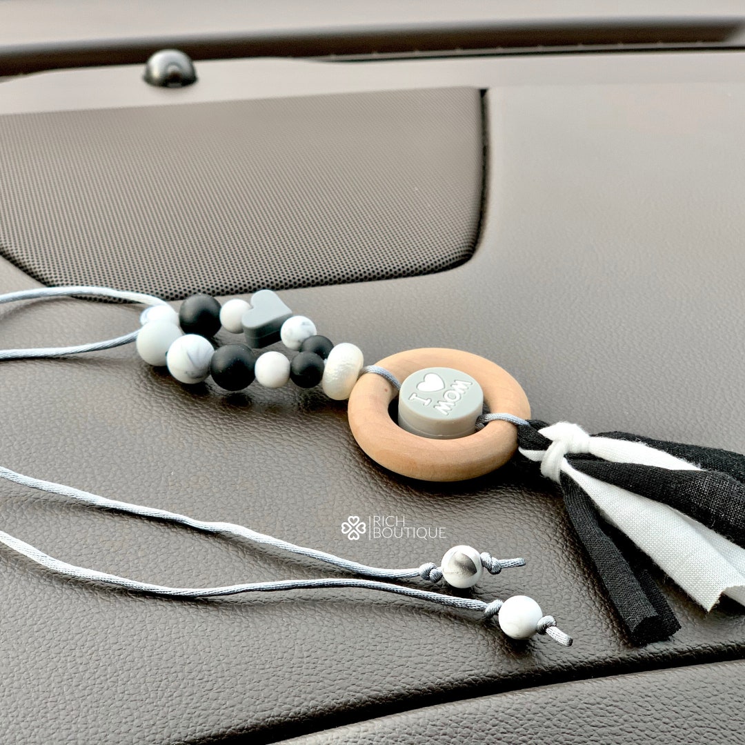MONOCHROME Rear View Mirror Charm|custom Car Accessories|car Mirror ...
