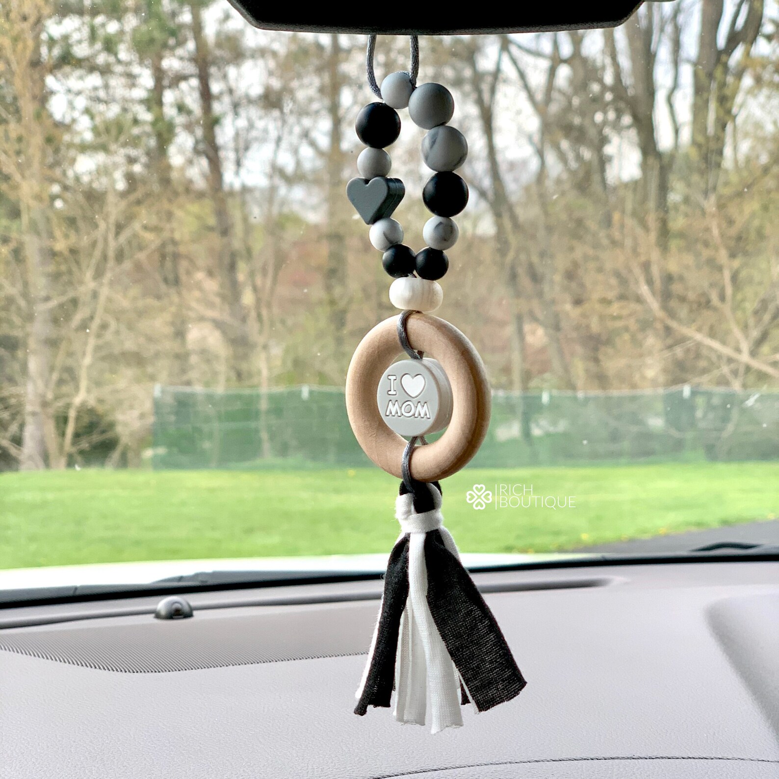 MONOCHROME Rear View Mirror Charmcustom Car Accessoriescar - Etsy