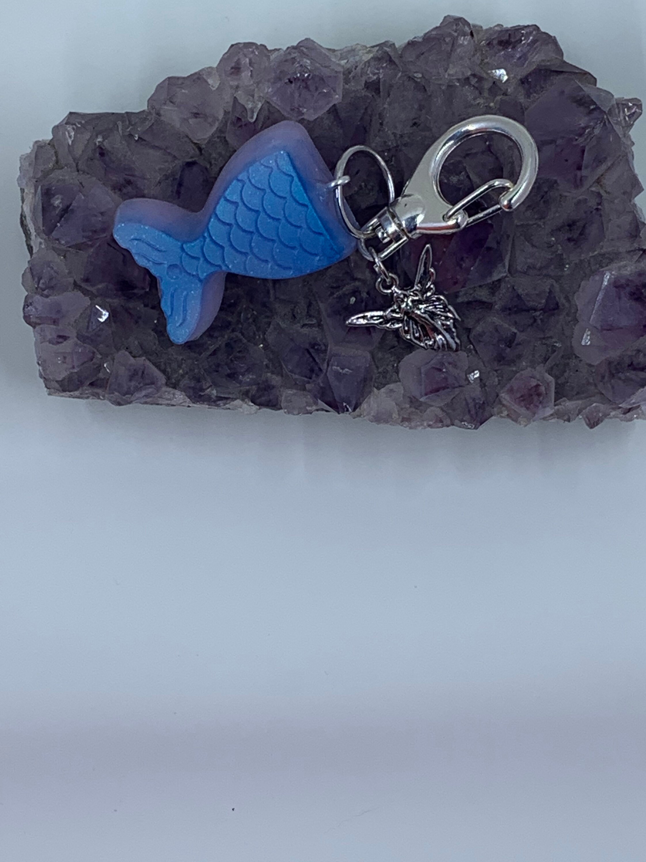 Resin Mermaid Tail Keychains - Etsy