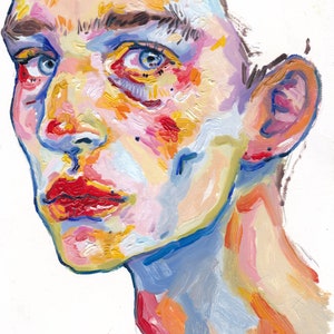 Custom Colorful Oil Painting, Fine Art Oil Painting , Portrait Oil ...
